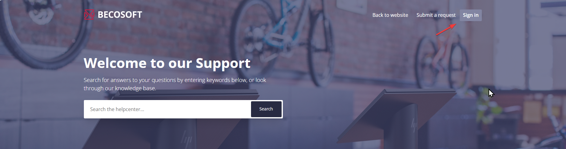 Customer Portal: Creating a new Customer Portal user – Becosoft